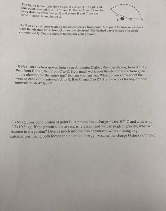 Solved The figure to the right shows a point charge Q−+2μC | Chegg.com