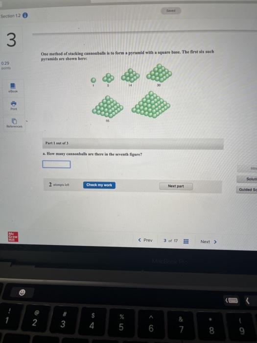 Solved Section 12 3 One method of stacking cannonballs is to | Chegg.com