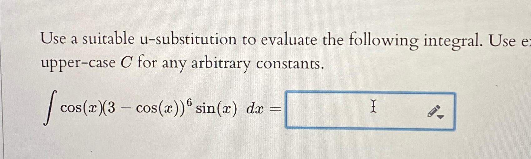 Solved Use a suitable u-substitution to evaluate the | Chegg.com