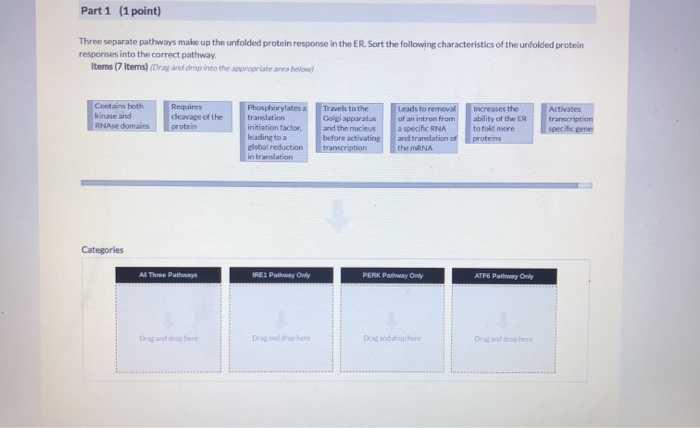 Solved Part 1 (1 point) Three separate pathways make up the | Chegg.com