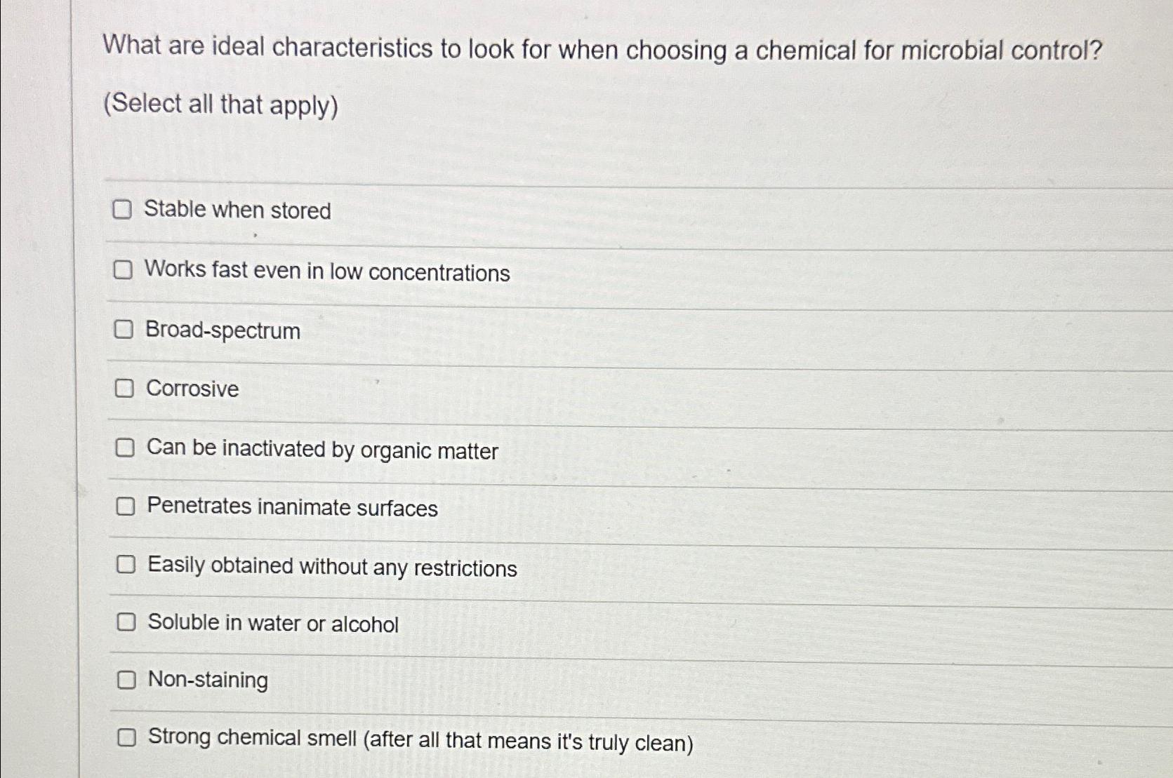 Solved What are ideal characteristics to look for when | Chegg.com