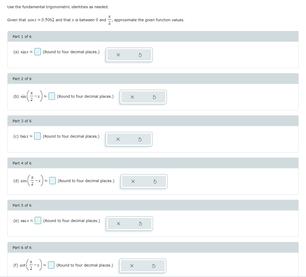 Solved Use the fundamental trigonometric identities as | Chegg.com