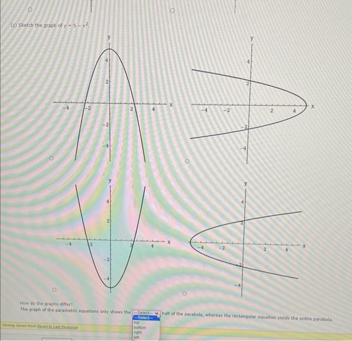 Solved consider the parametric equationa. create a table of | Chegg.com