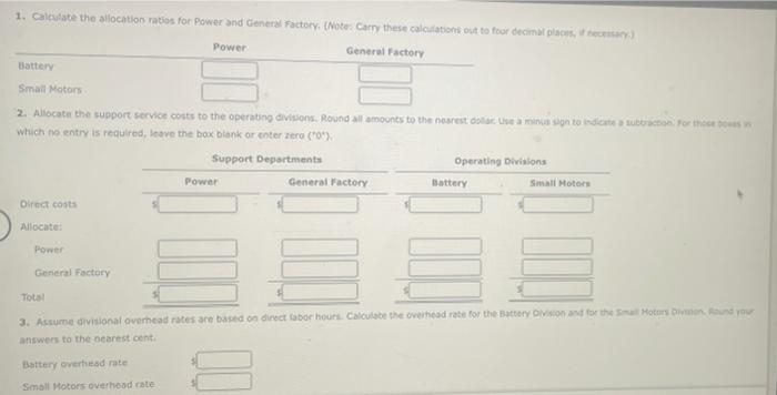 Solved (Appendix 4B) Direct Method of Support Department | Chegg.com
