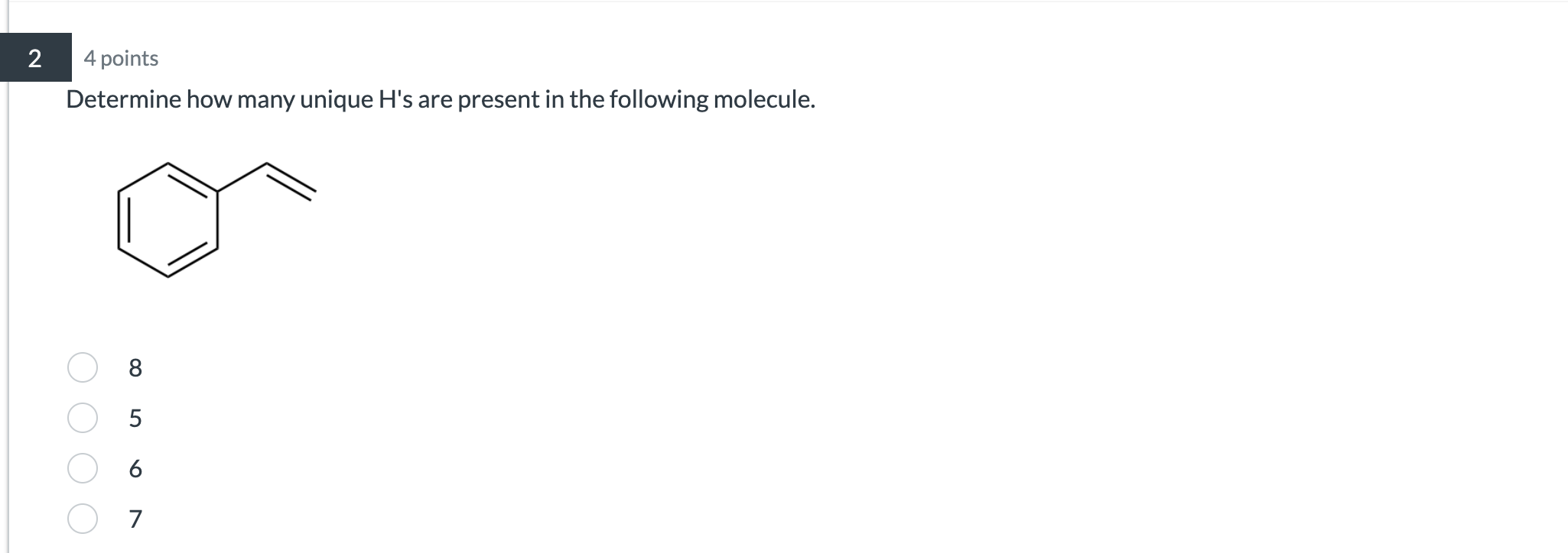 Solved Determine how many unique H's are present in the | Chegg.com Solved Determine how many unique H's are present in the | Chegg.com