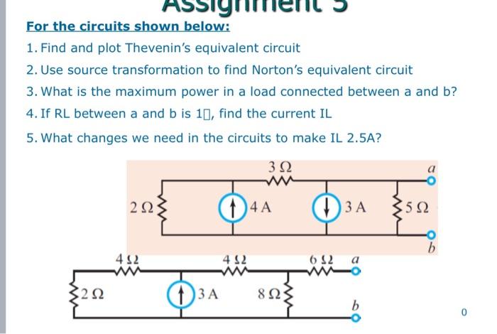 Solved For the circuits shown below: 1. Find and plot | Chegg.com