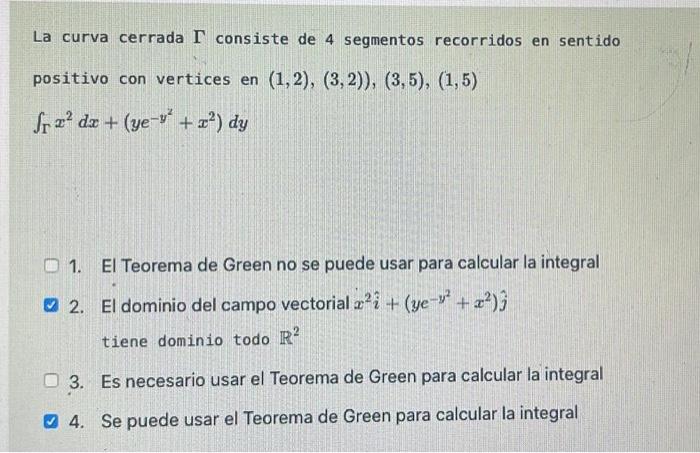 Solved La curva cerrada I consiste de 4 segmentos recorridos | Chegg.com