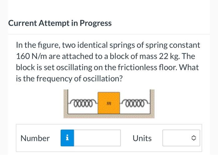 Solved In the figure, two identical springs of spring | Chegg.com