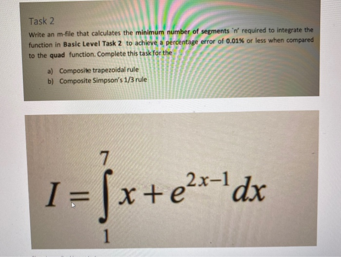 Solved Task 2 Write an m-file that calculates the minimum | Chegg.com Solved Task 2 Write an m-file that calculates the minimum | Chegg.com
