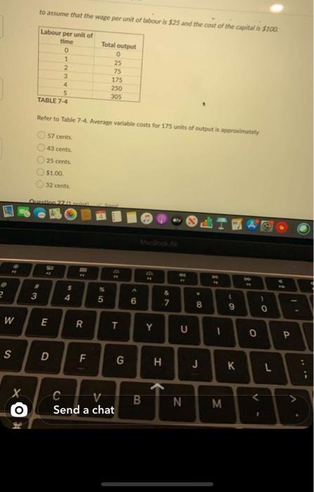 Solved to assume that the wage per unit of labour is $25 and | Chegg.com