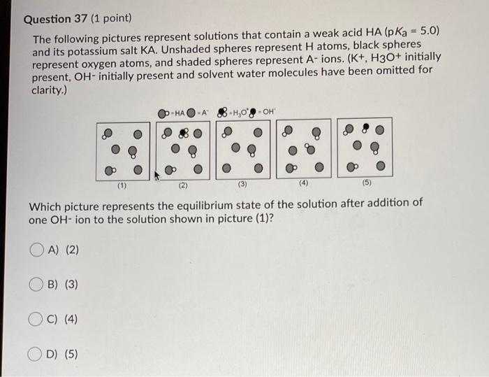 Solved Question 37 (1 point) The following pictures | Chegg.com