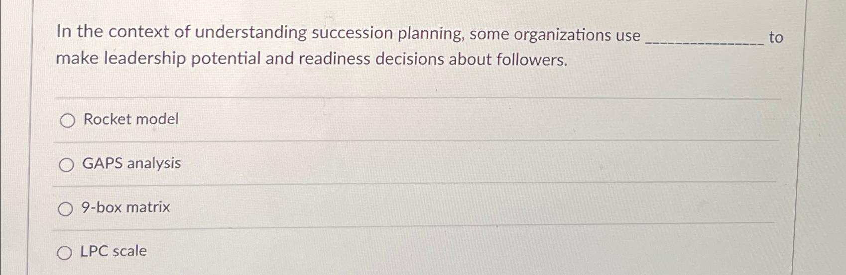 Solved In the context of understanding succession planning, | Chegg.com