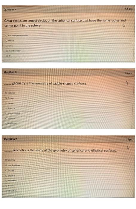 Solved Question 4 15 pts Great circles are largest circles | Chegg.com Solved Question 4 15 pts Great circles are largest circles | Chegg.com