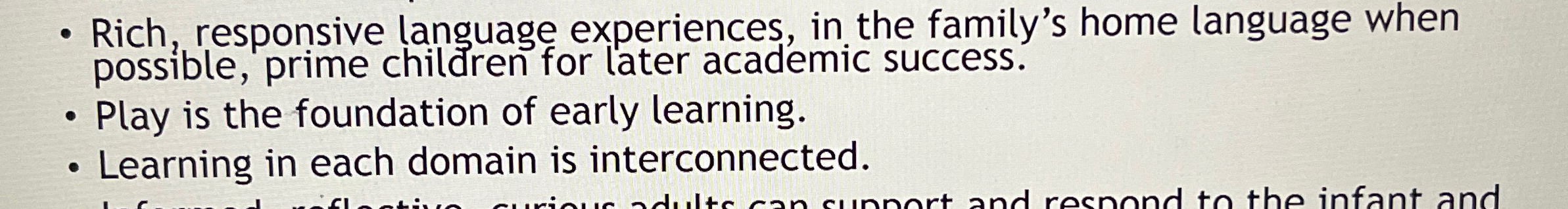 Solved Rich, responsive language experiences, in the | Chegg.com