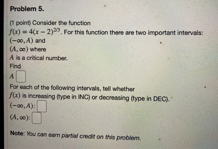 Solved Problem 4. (1 point) Consider the function f(x) = x2 | Chegg.com