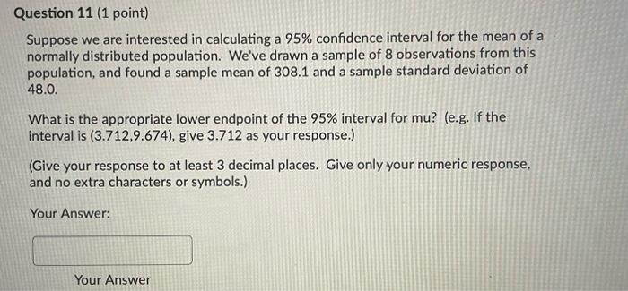 Solved Question 10 (1 point) The following output summarizes | Chegg.com
