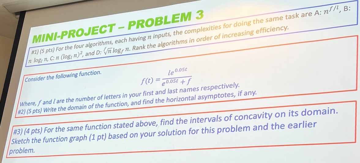 Solved 1. ﻿ For the four algorithms, each having n ﻿inputs, | Chegg.com