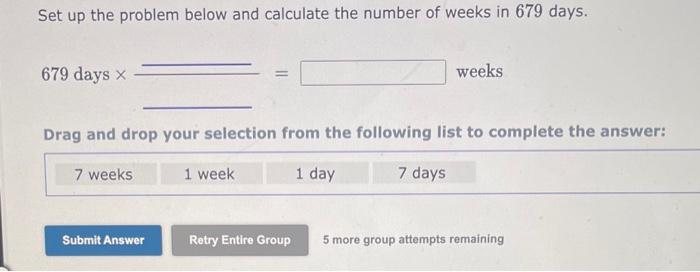 Solved Set up the problem below and calculate the number of | Chegg.com