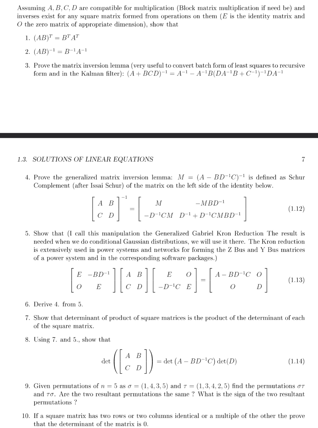 Solved Assuming A,B,C,D ﻿are compatible for multiplication | Chegg.com