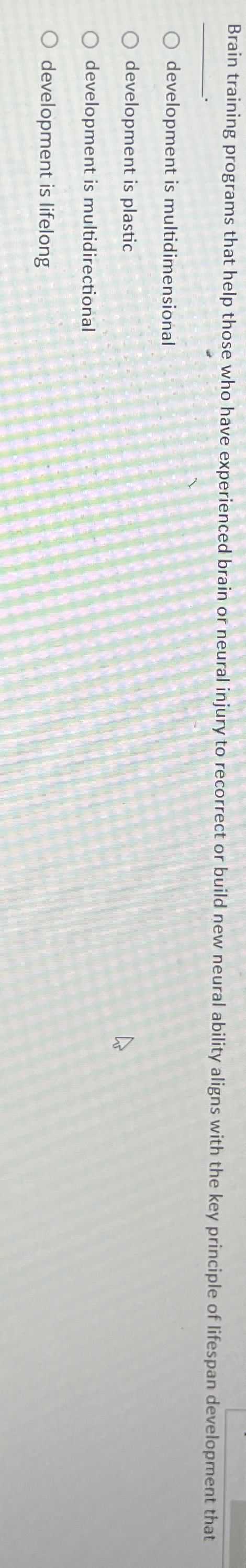 Solved Brain training programs that help those who have | Chegg.com