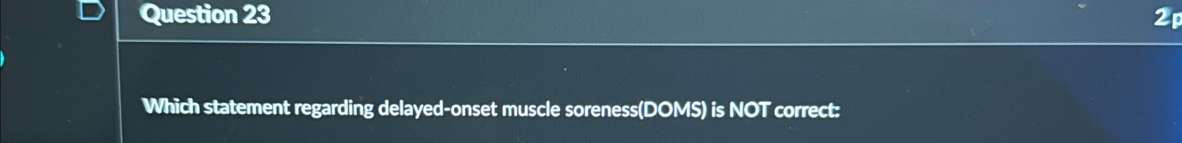 Solved Question 23Which statement regarding delayed-onset | Chegg.com