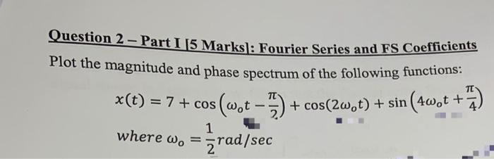 Solved Question 3 - [5 Marks]: Convolution For an LTI | Chegg.com