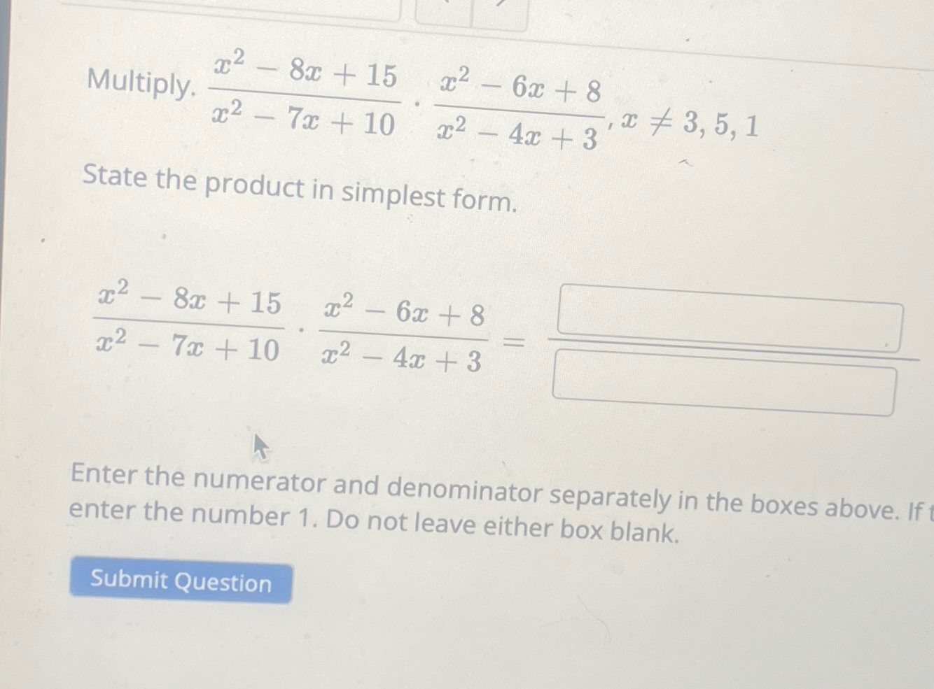 Solved Multiply. | Chegg.com