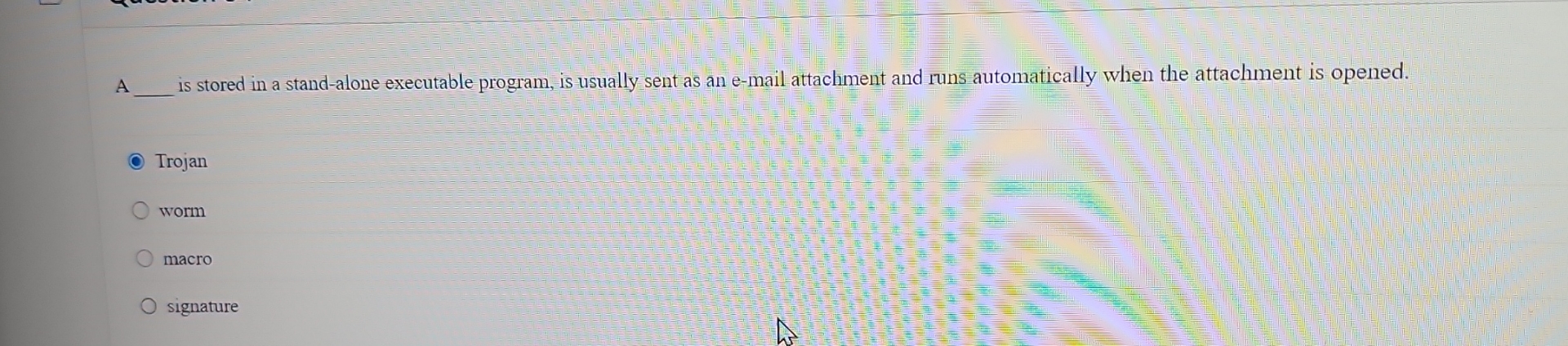 Solved A q, ﻿is stored in a stand-alone executable program, | Chegg.com