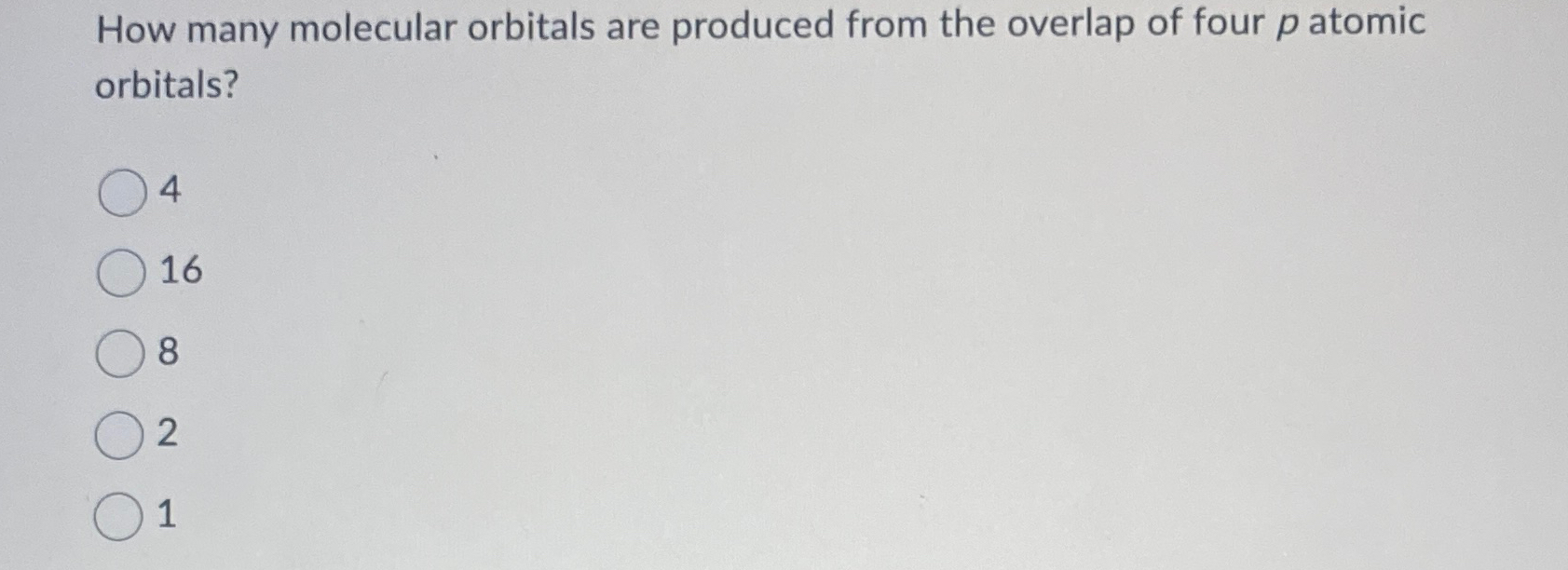 How Many Molecular Orbitals Are Produced From The