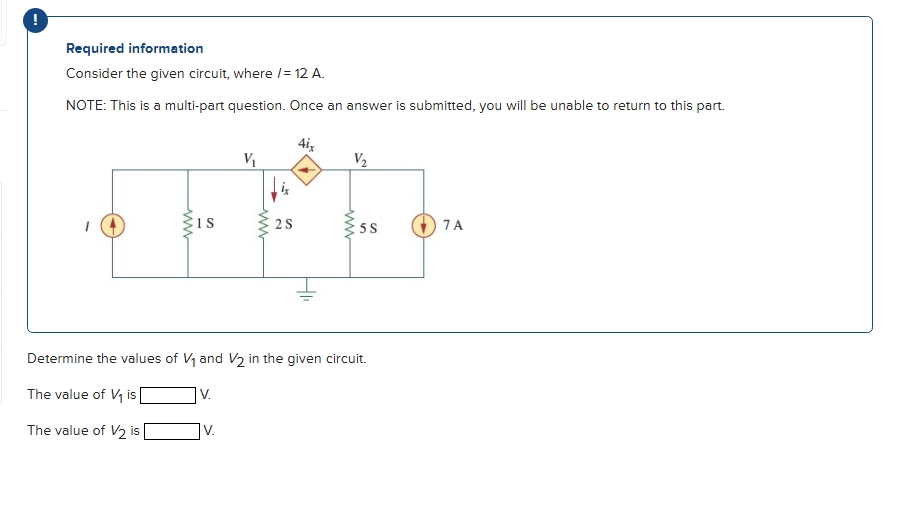Solved Required informationConsider the given circuit, where | Chegg.com