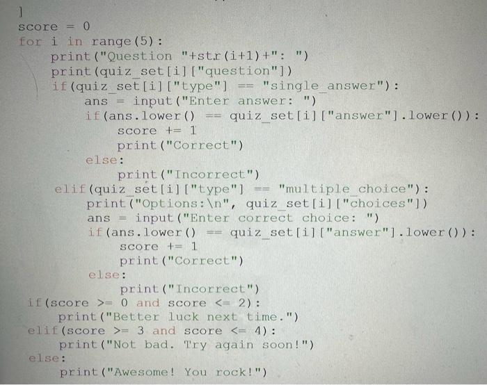 Solved Inserting While LoopsModify Existing Code and insert | Chegg.com