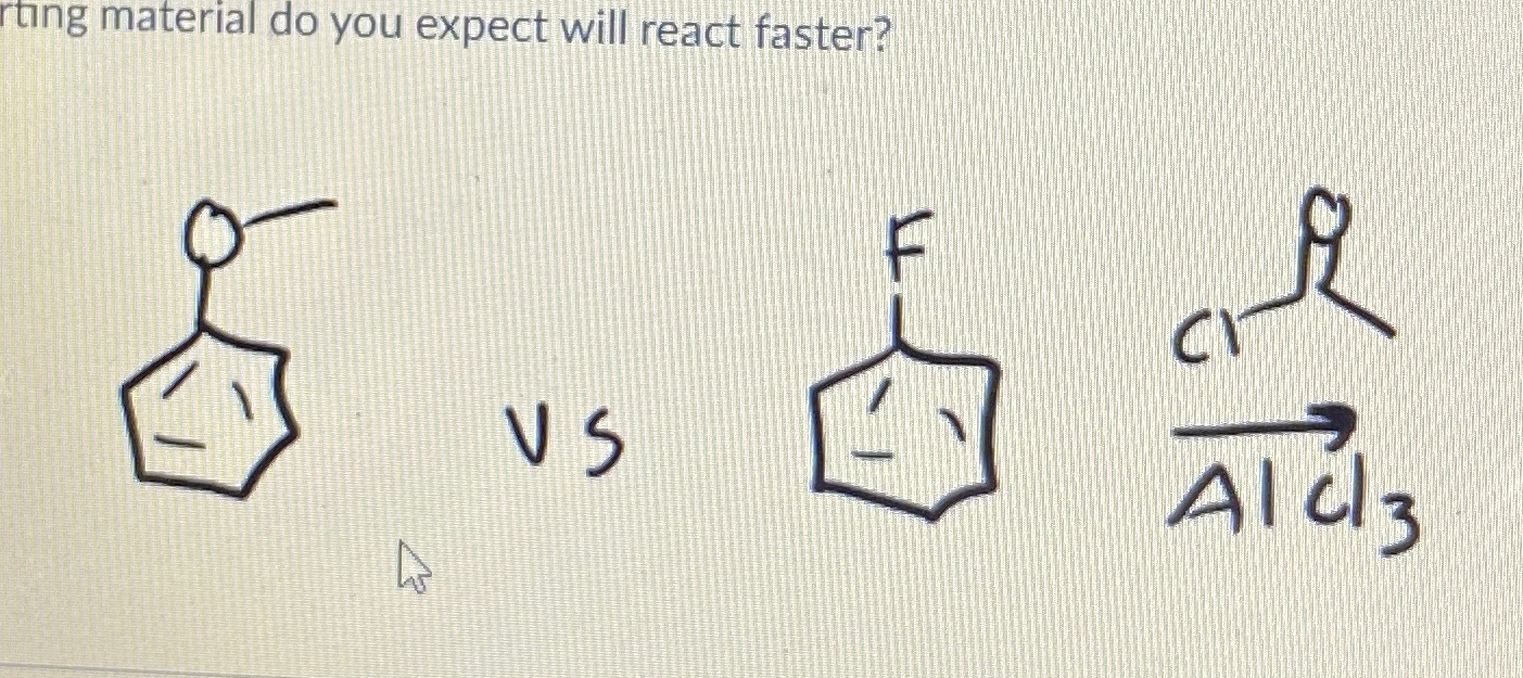 Solved which of these l react faster | Chegg.com