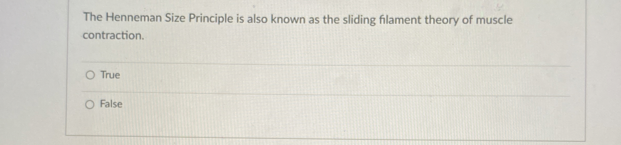 Solved The Henneman Size Principle is also known as the | Chegg.com