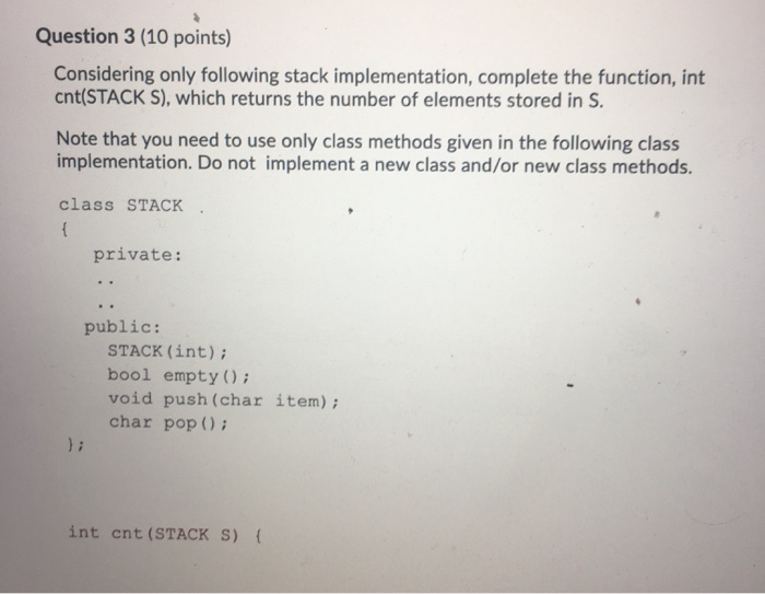 Solved Question 2 (10 points) Assume that a linked list | Chegg.com