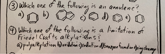 Solved | Which one of the following is an annulene? 4 Which | Chegg.com