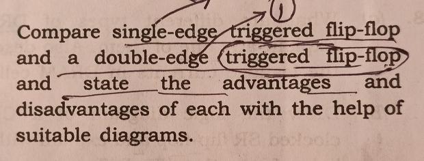 Solved Compare Single Edge Triggered Flip Flop And A