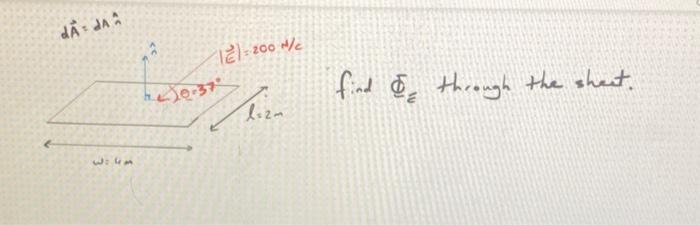 Solved find \\( \\Phi_{E} \\) through the shest. | Chegg.com