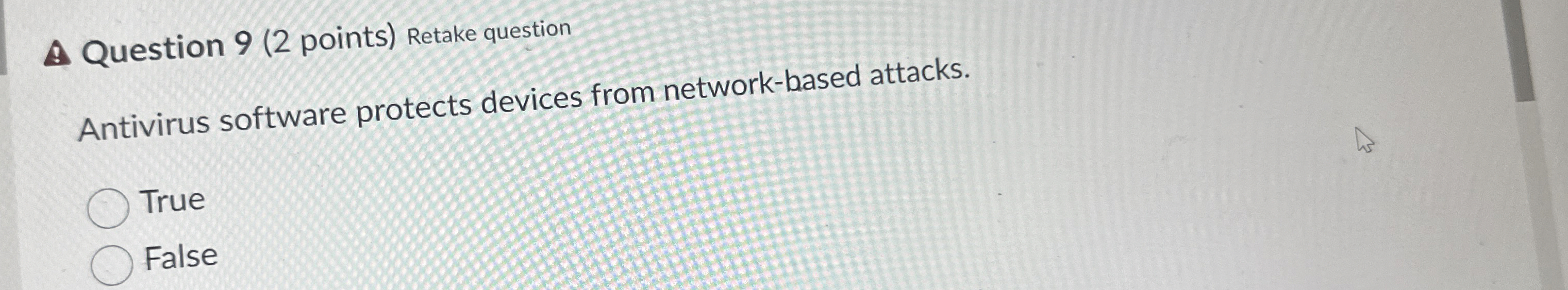 Solved A Question 9 (2 points) Retake questionAntivirus | Chegg.com Solved A Question 9 (2 points) Retake questionAntivirus | Chegg.com
