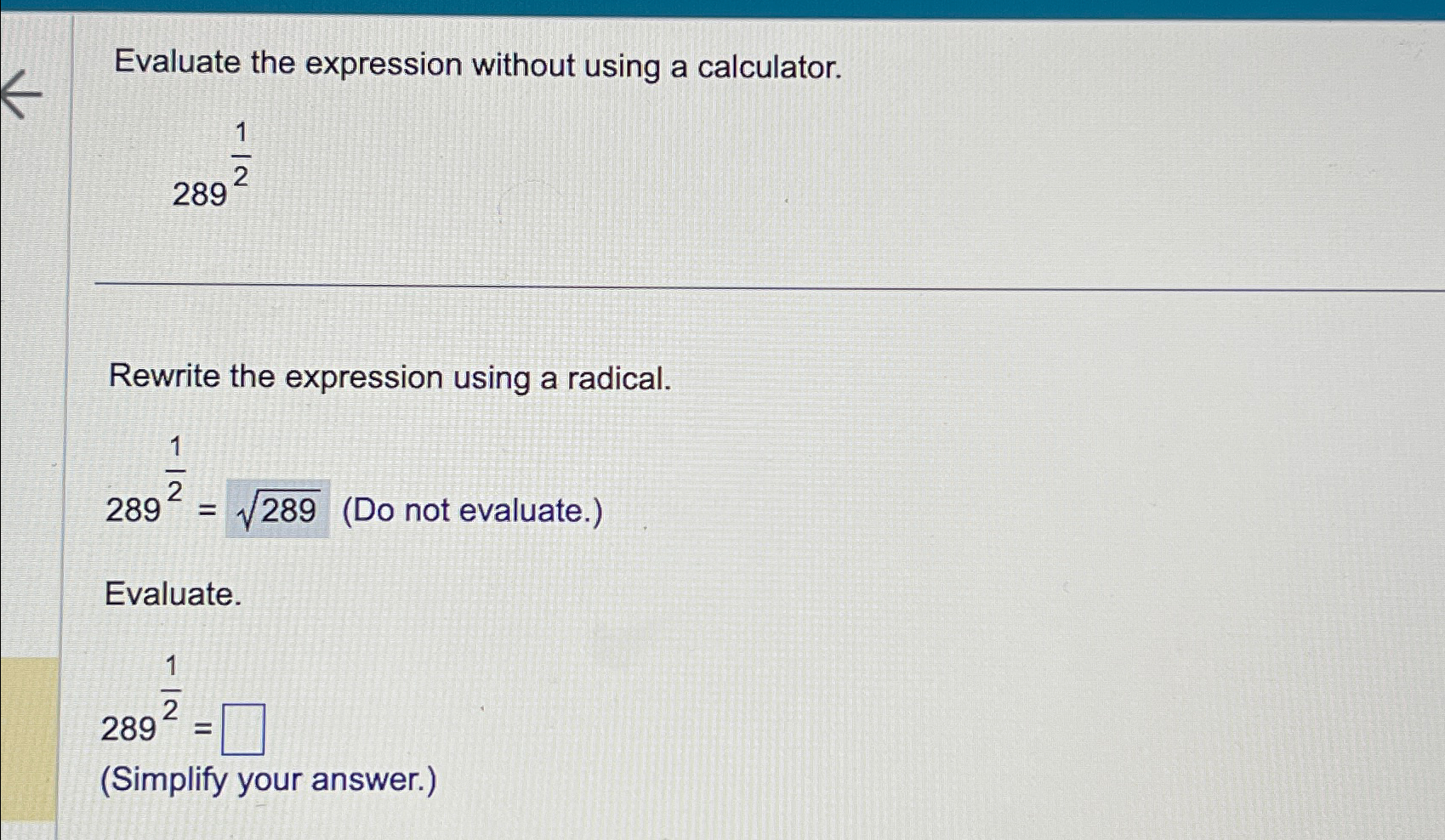 Solved Evaluate the expression without using a | Chegg.com Solved Evaluate the expression without using a | Chegg.com
