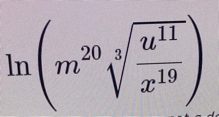 Solved use the product,quotient, and power properties of | Chegg.com