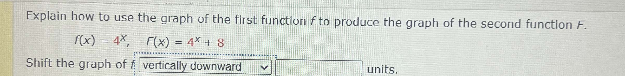 Solved Explain how to use the graph of the first function f | Chegg.com