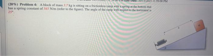 Solved 18 83% Part (a) The block, starting from rest, slides | Chegg.com