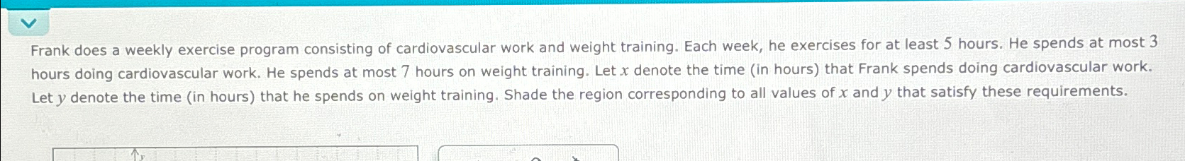 Frank does a weekly exercise program consisting of | Chegg.com