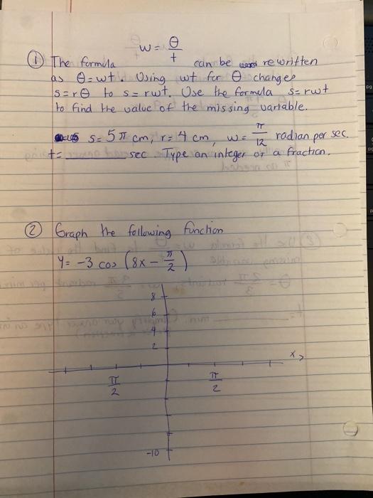 Solved (La DO We The formila + can be re written as o wt. | Chegg.com