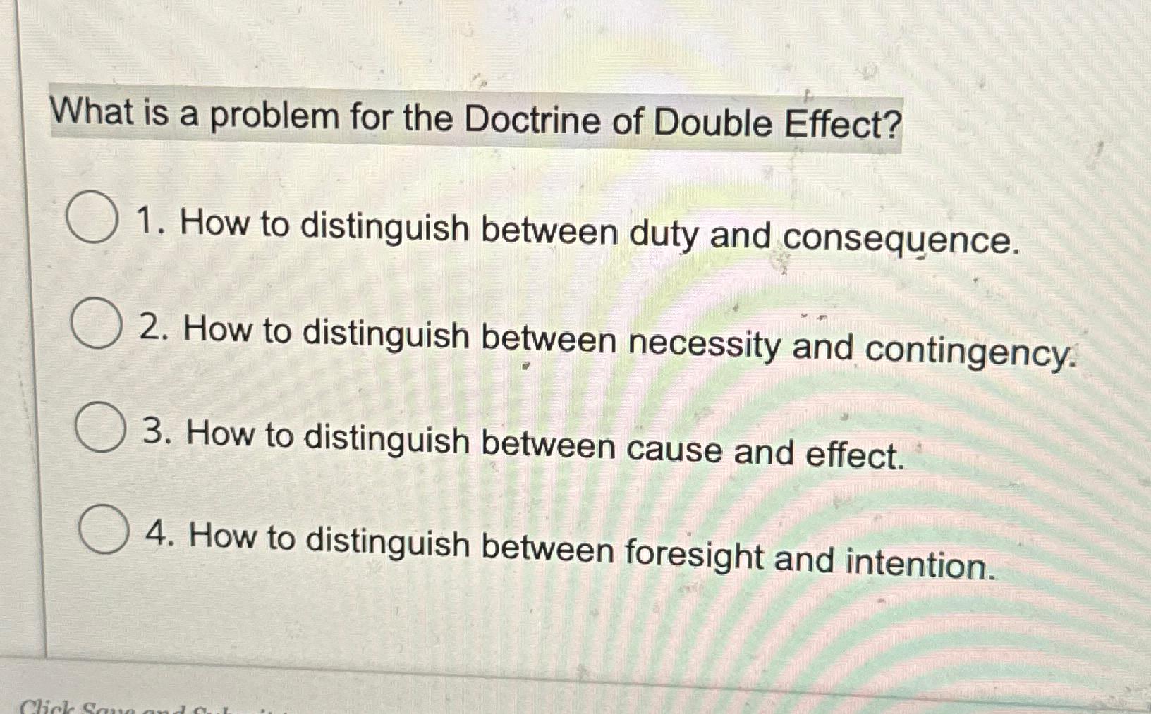 Solved What is a problem for the Doctrine of Double | Chegg.com