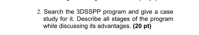 Solved 2. Search the 3DSSPP program and give a case study | Chegg.com