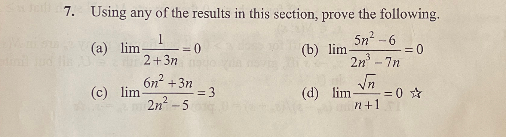 Using any of the results in this section, prove the | Chegg.com