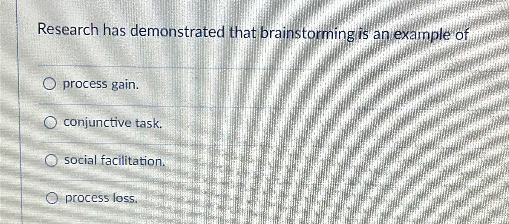 Solved Research has demonstrated that brainstorming is an | Chegg.com