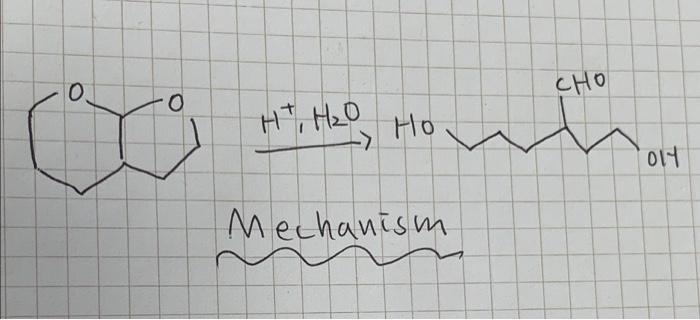 Solved 0 내 0 CO H, H20 Ho -> Mechanism | Chegg.com