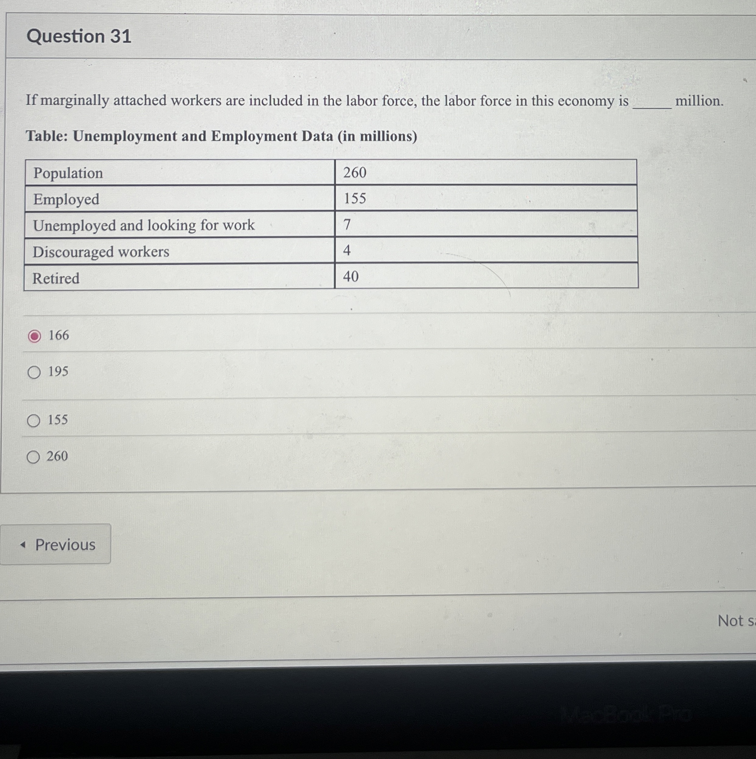 Solved Question 31If marginally attached workers are | Chegg.com